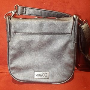 Nine & Co. | Bags | Nine Co Silver Studded Crossbody Purse | Poshmark
